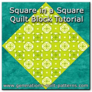 Square in a Square Quilt Block