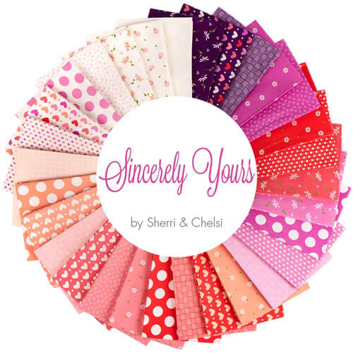 Head over Heels for Valentine Quilt Fabric By the Yard, Precuts & Kits