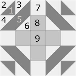 Christmas Star Block Pattern