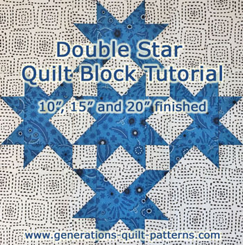 Double Star Block Instructions, continued...