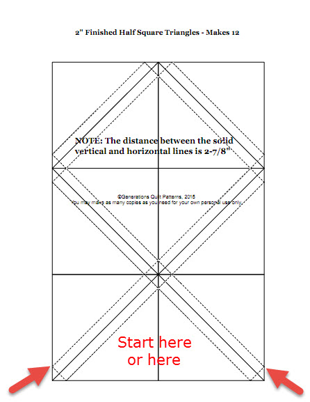 Free Half Square Triangle Paper to Download: Lesson #6 Free Half Square Triangle Paper to Download: Lesson #6